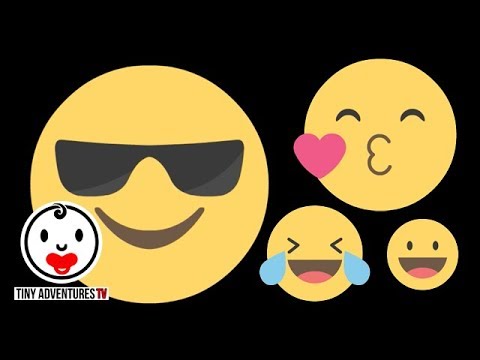 Baby Sensory - Funky Emoji - High Contrast Animation (fun video for ...