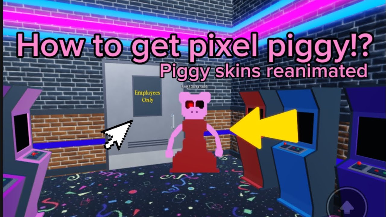 How to get pixel piggy badge in piggy skins reanimated - YouTube