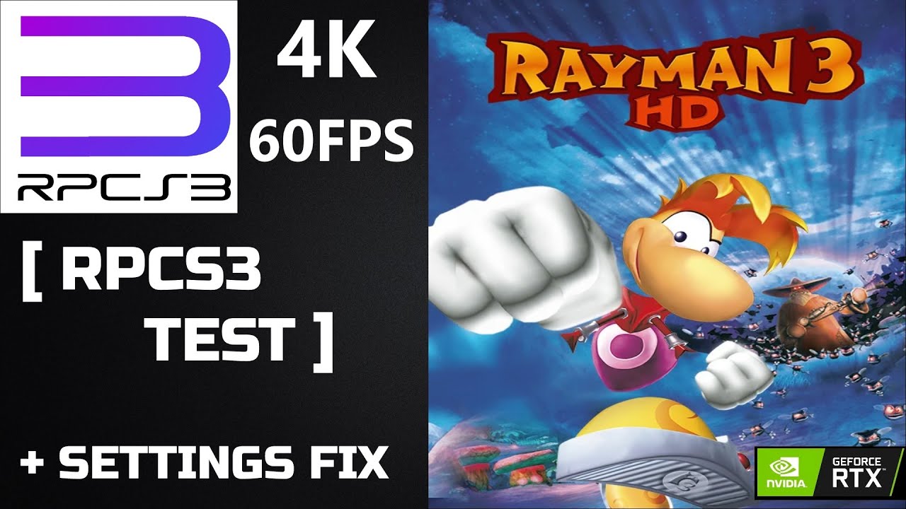 RPCS3 Emulator | Rayman 3 HD | PS3 4K60fps | Test + FIX settings | RTX ...