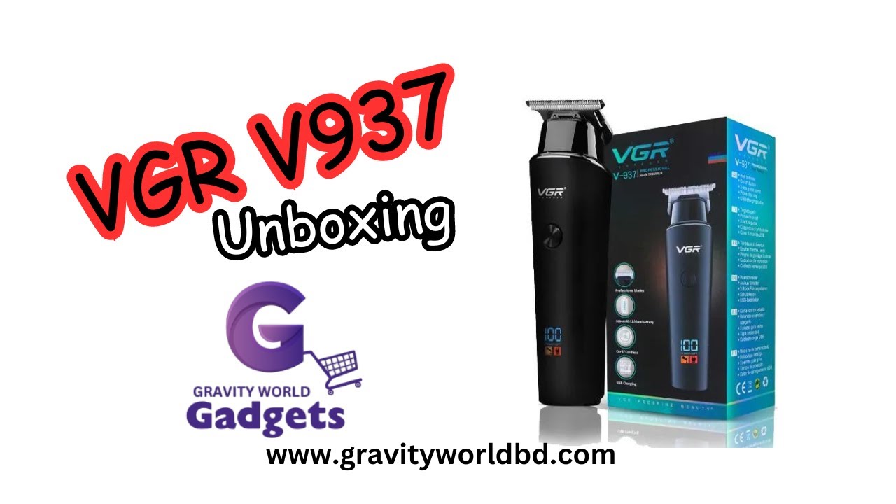 VGR V937 trimmer by Gravity World Gadgets #trimmer #gravityworldbd - YouTube