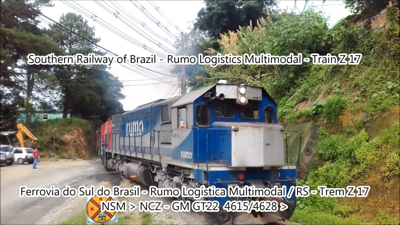Southern Railway of Brazil - Rumo Logistics Multimodal -Train Z 17 ...