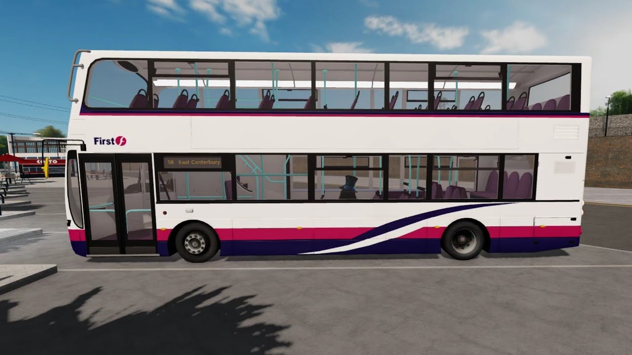Canterbury Bus Simulator V4.1 - FRV Ride: Route 1B. First Barbie Wright ...