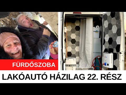LAKÓAUTÓ HÁZILAG  . 22 RÉSZ -  Fürdőszoba építés / részletes videó // Pufi és Nyufi kalandjai