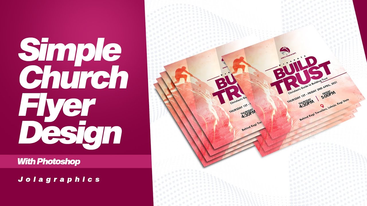 Simple Flyer Design with photoshop - YouTube