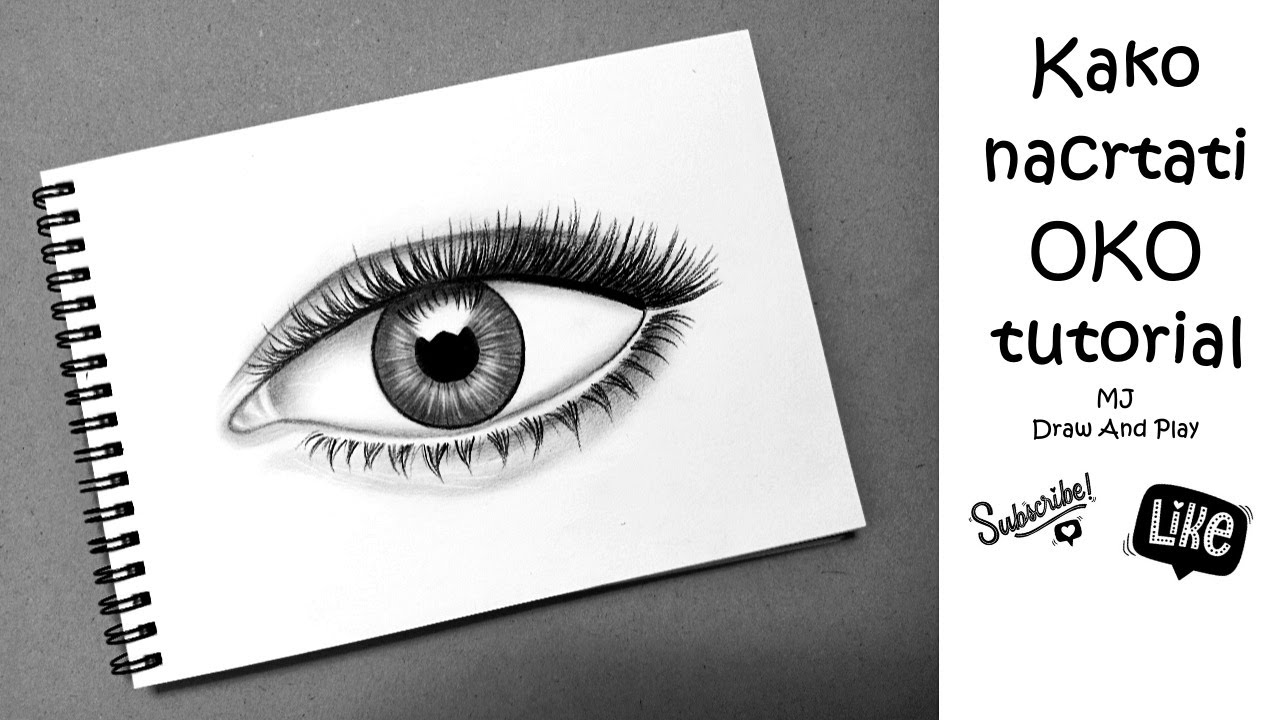 Kako se crta oko - SVI SAVETI ZA POCETNIKE - How to draw realistic eye ...