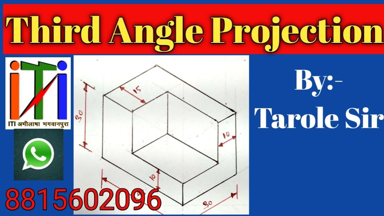 Isometric to Orthographic Projection # Third Angle Projection - YouTube