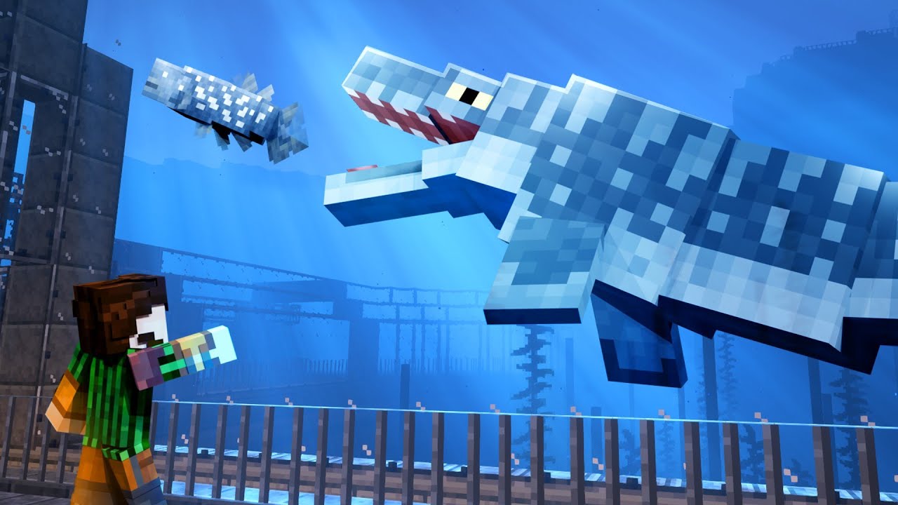 Mosasaurus Enclosure Speedbuild - Fossils and Archaeology mod - YouTube