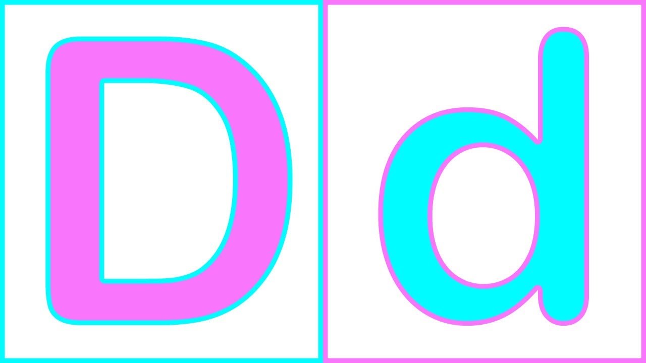 ⭐🔴 Letter D 🔴⭐ Learn alphabets with phonics to understand the sound of ...