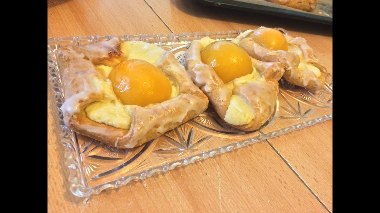 Pfirsich Plunder plundergebäck rezept - YouTube
