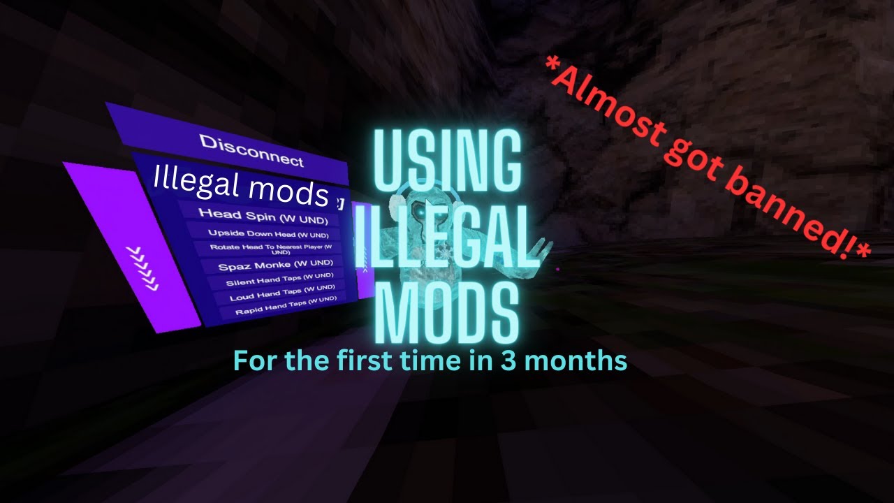 Using illegal mods in gorilla tag for the first time in 3 months! - YouTube