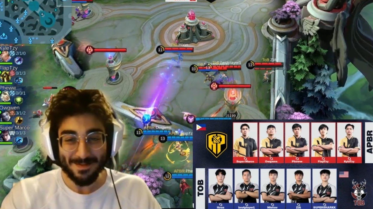 MobaZane reacts On MPLI First Match Between Tob & APBR/ MLBB - YouTube