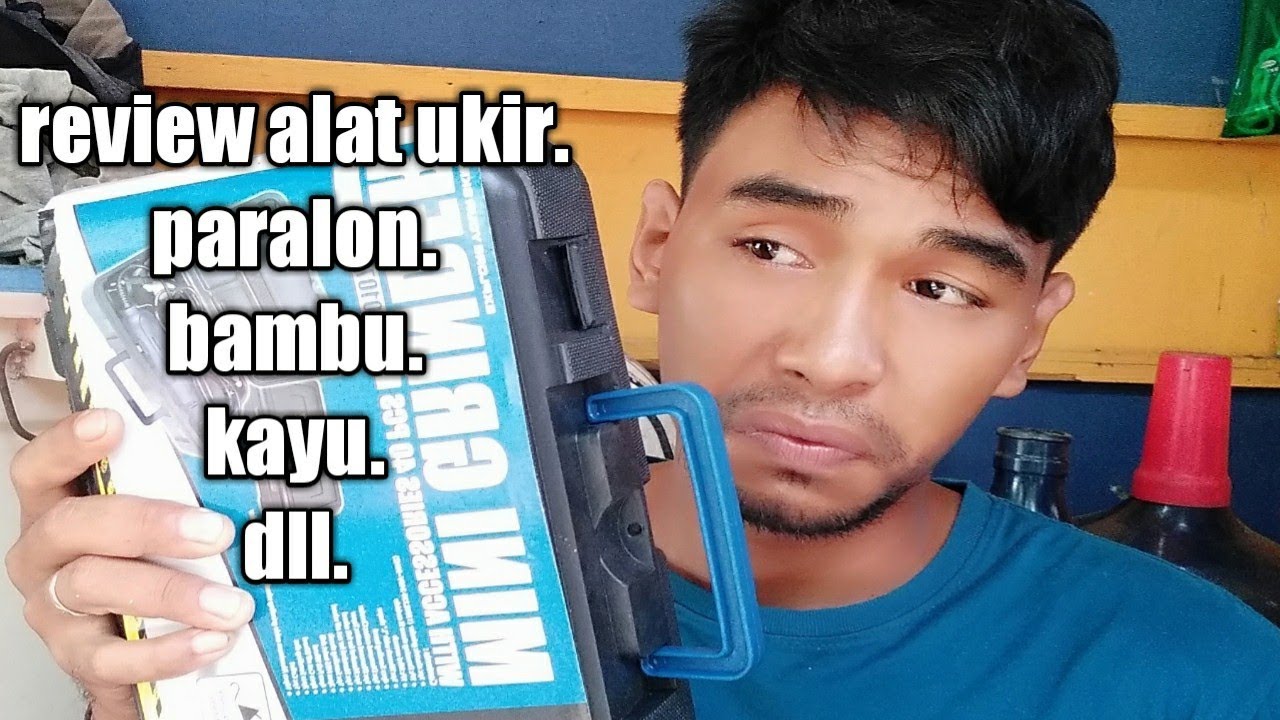 Review alat ukir paralon bambu triplek dan kayu || MINI GRINDER ...