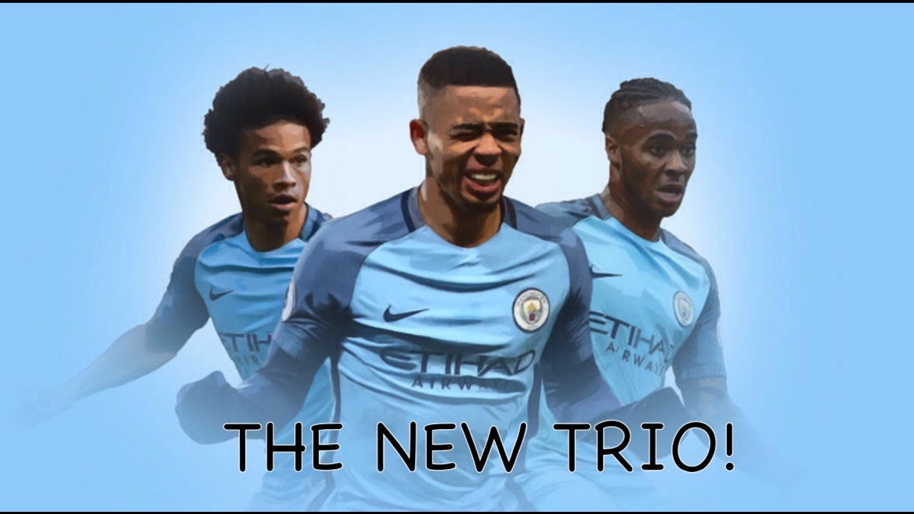 The Man City Trio | Sanè, Jesus, Sterling | Skills & Goals - YouTube