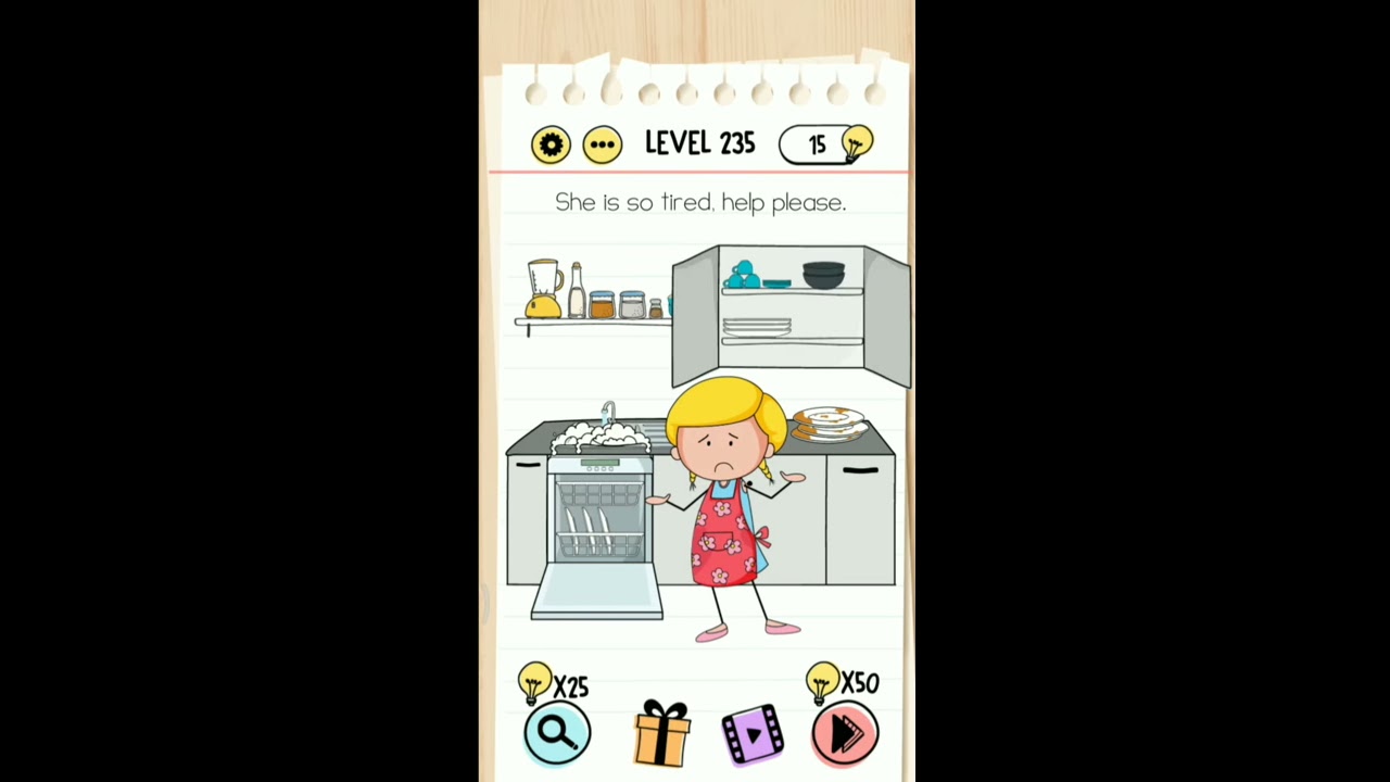Brain Test Level 235 || She Is So Tired, Help Please. - YouTube