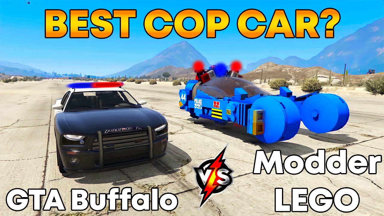 GTA 5 ONLINE: LEGO POLICE CAR VS GTA POLICE CAR (WHICH IS BEST ...