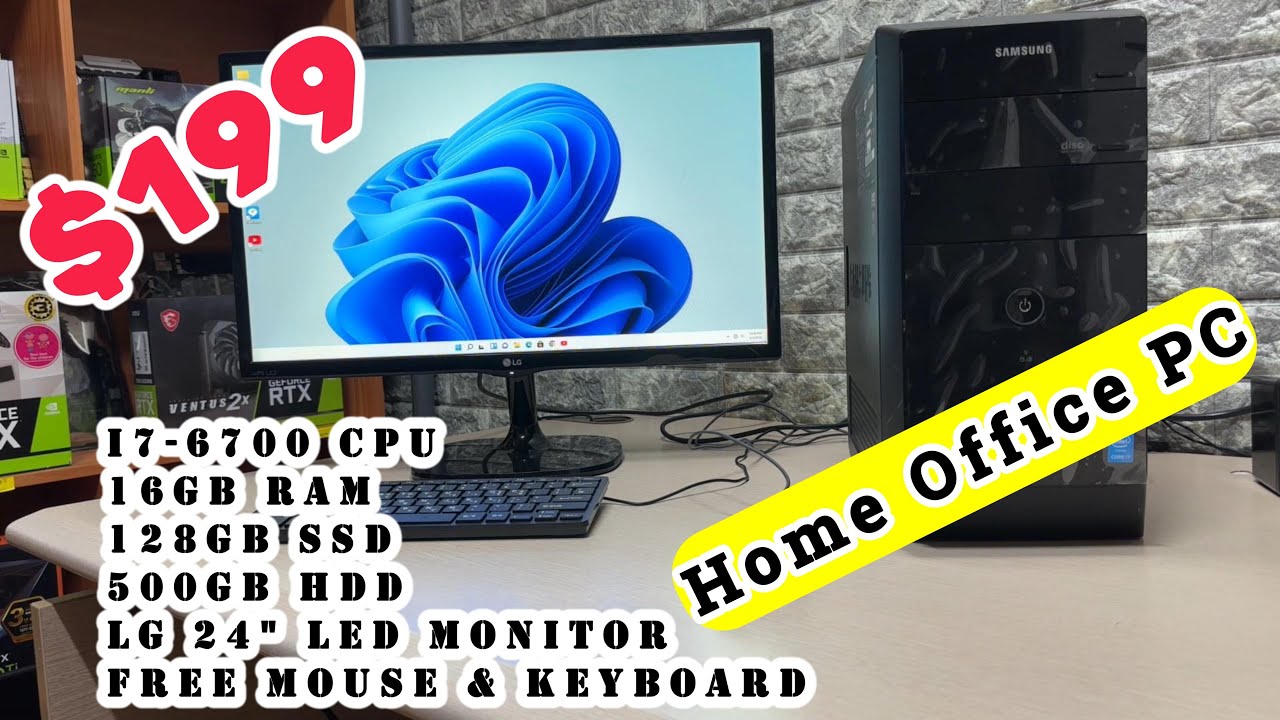 I7-6700 16GB Low Budget Gaming Computer/ Turning an Office PC/ BUDGET ...
