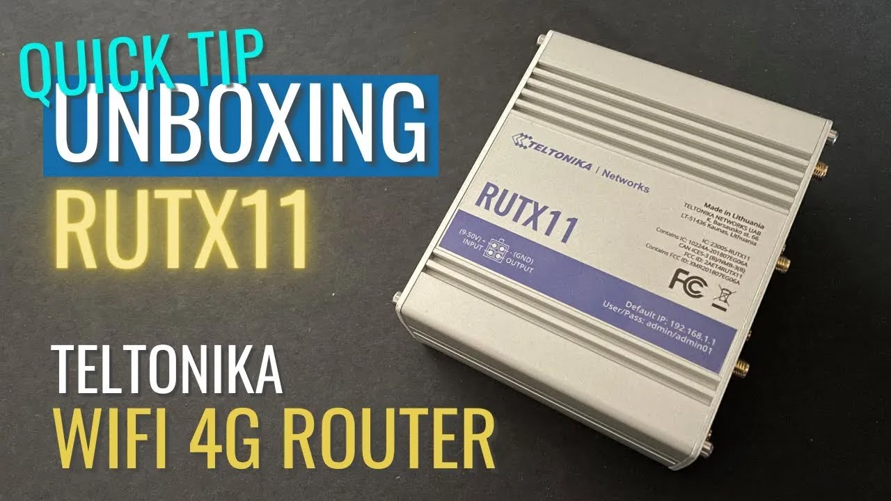 RUTX11 Dual SIM WIFI Cellular Router Unboxing - YouTube