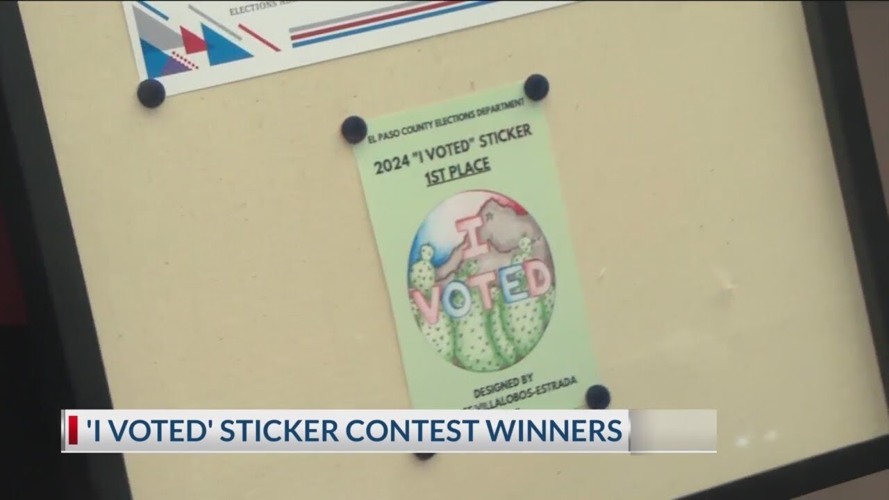 Winners for 2024 ‘I Voted’ sticker design contest recognized - YouTube