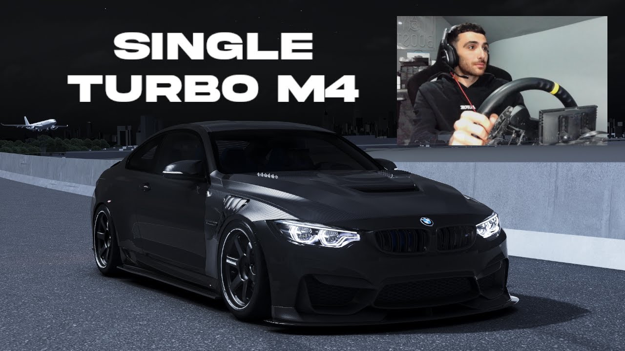 SINGLE TURBO M4 NYC STREET RACING | Assetto Corsa | Steering Wheel ...