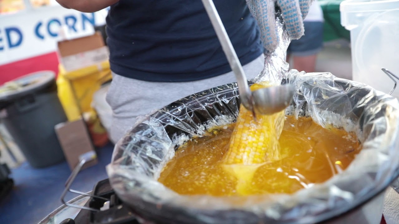 Shuck n Ladder Corn Roasting - YouTube