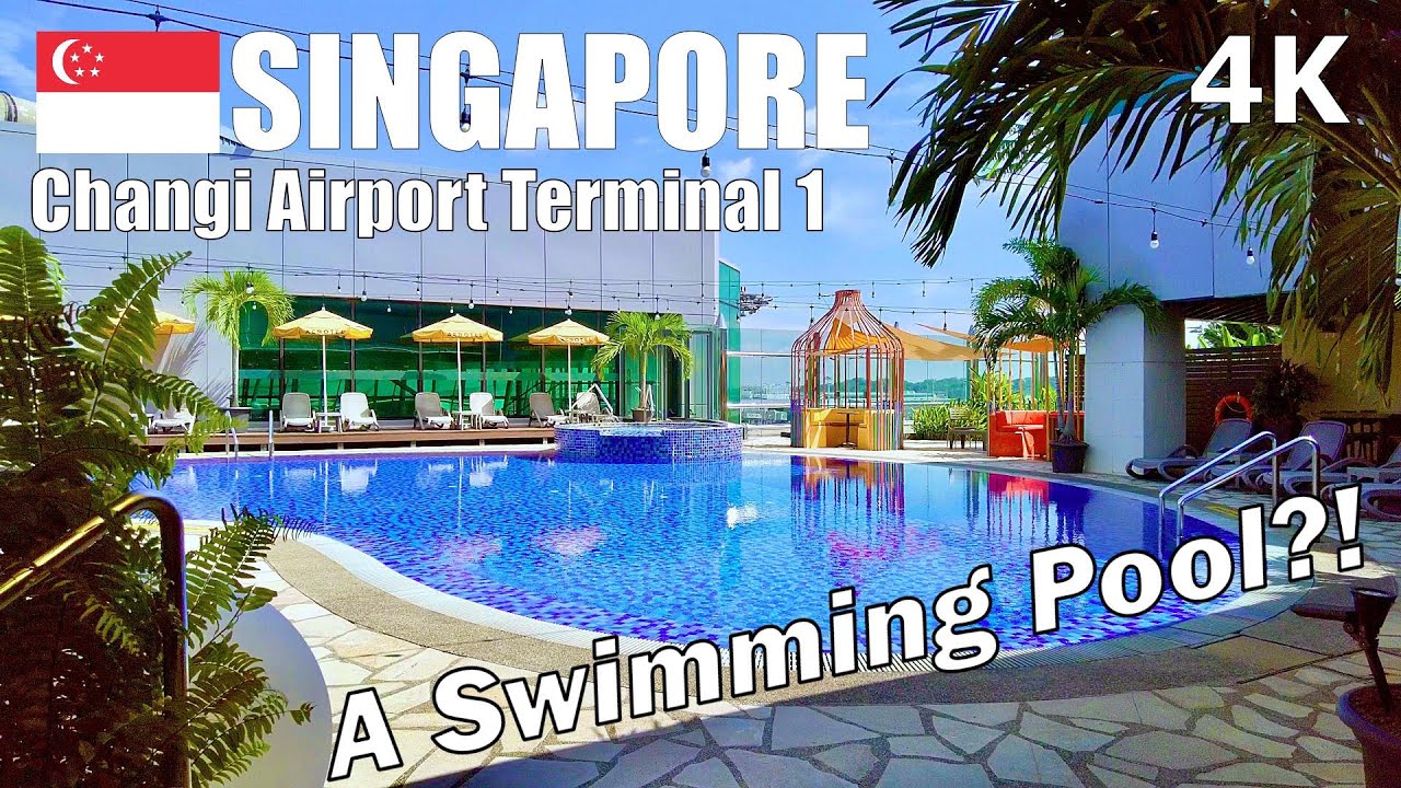 Changi Airport Terminal 1 Has a Pool! Singapore 🇸🇬 - Virtual Walk [4K] ( 40 min) - YouTube
