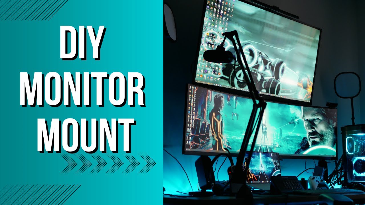 Build your own DIY Monitor Mount (Custom Build) - YouTube
