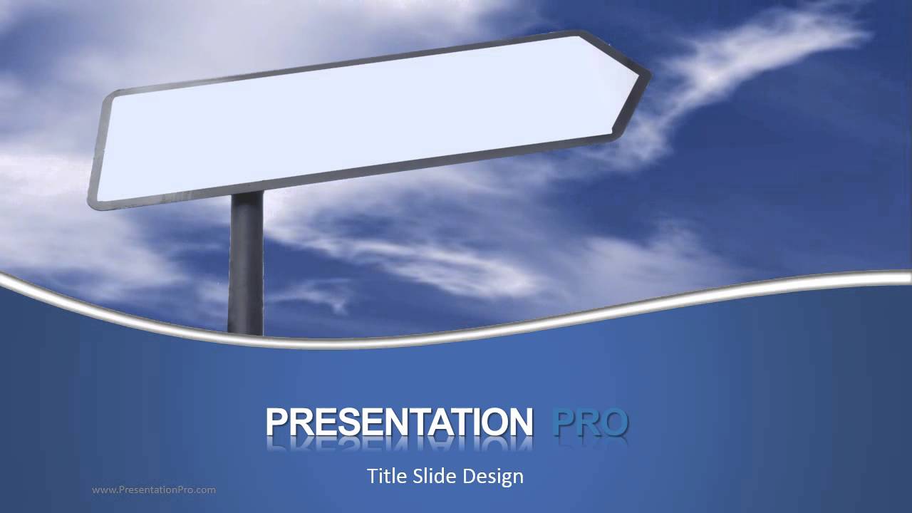 Animated Template: Blank Path Sign - YouTube