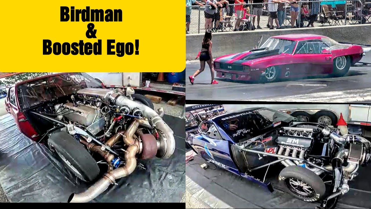 Birdman's Turbo Camaro & Boosted Ego's Turbo Corvette - YouTube
