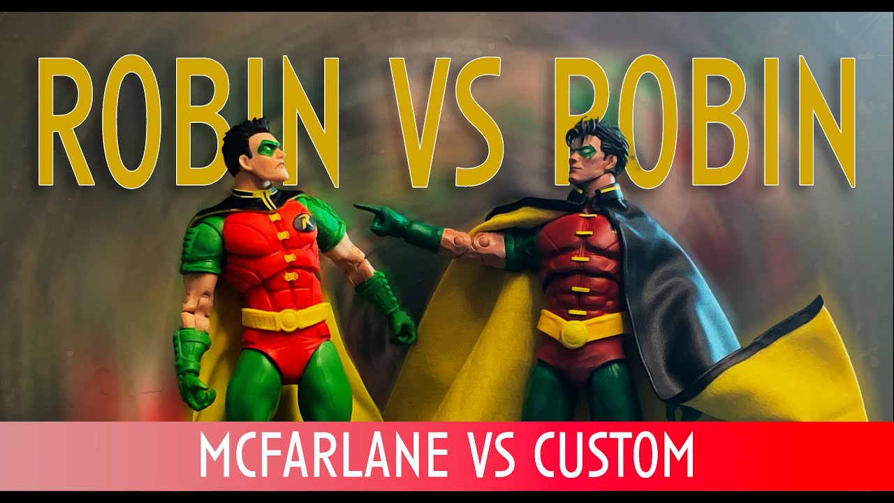 ROBIN VS ROBIN MCFARLANE FIGURE - YouTube