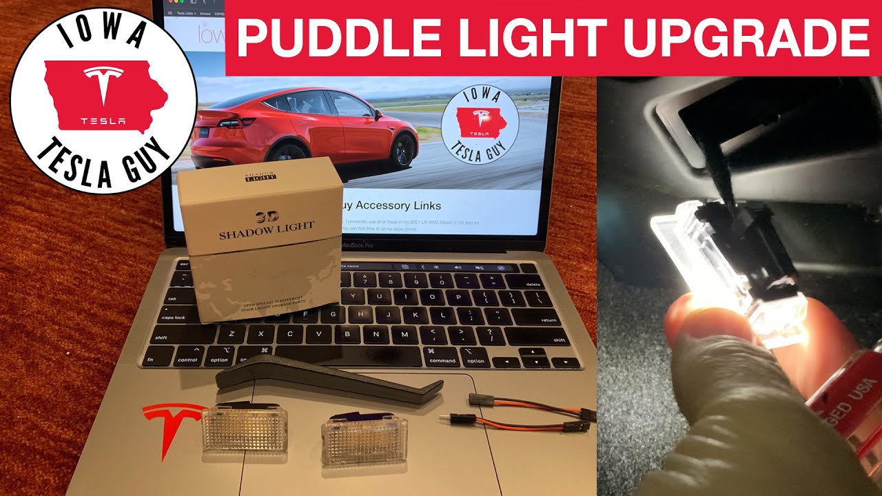 Tesla Model Y Puddle Light Upgrade - YouTube