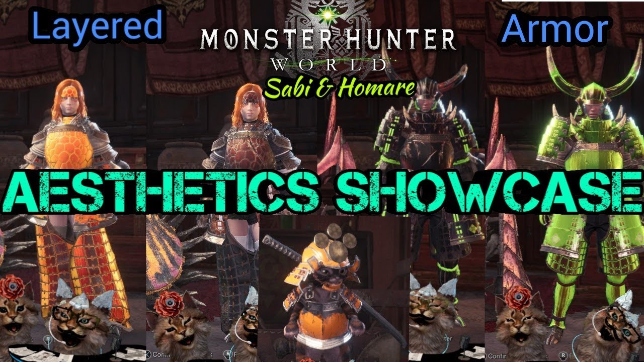 MHW Bushi Gear Aesthetics Homare & Sabi! - YouTube