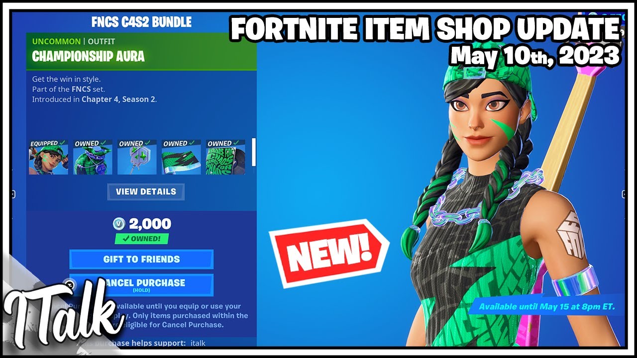 Fortnite Item Shop *LIMITED TIME* FNCS AURA SET! [May 10th, 2023 ...