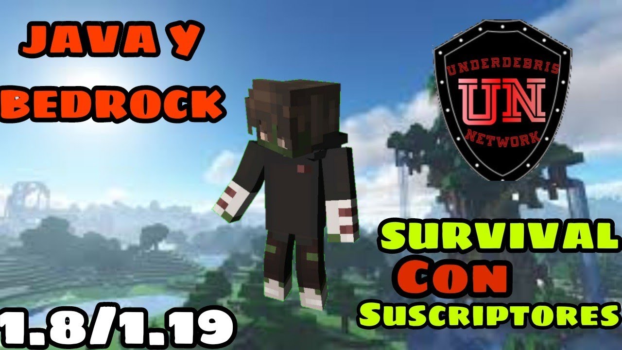 🔴Directo🔴Jugando con subs Minecraft servidor publico | #Underdebris | java y bedrock - YouTube
