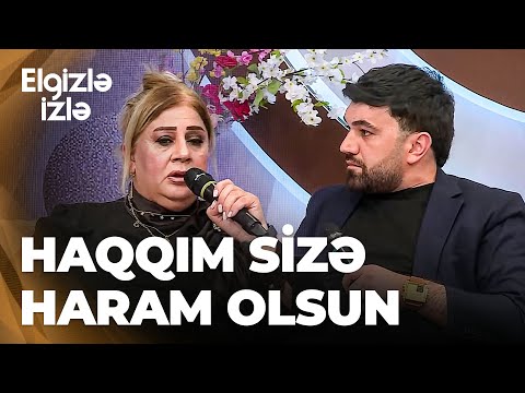 Elgizlə izlə | Gülnarə Mahmudova Sabir arasında qalmaqal | Milyon da versəniz o mahnını vermərəm