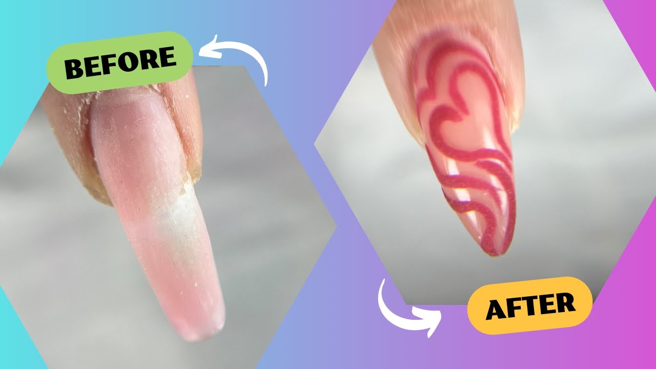 Stunning Suger Nail Design for Valentine’s | Step by Step Tutorial ...