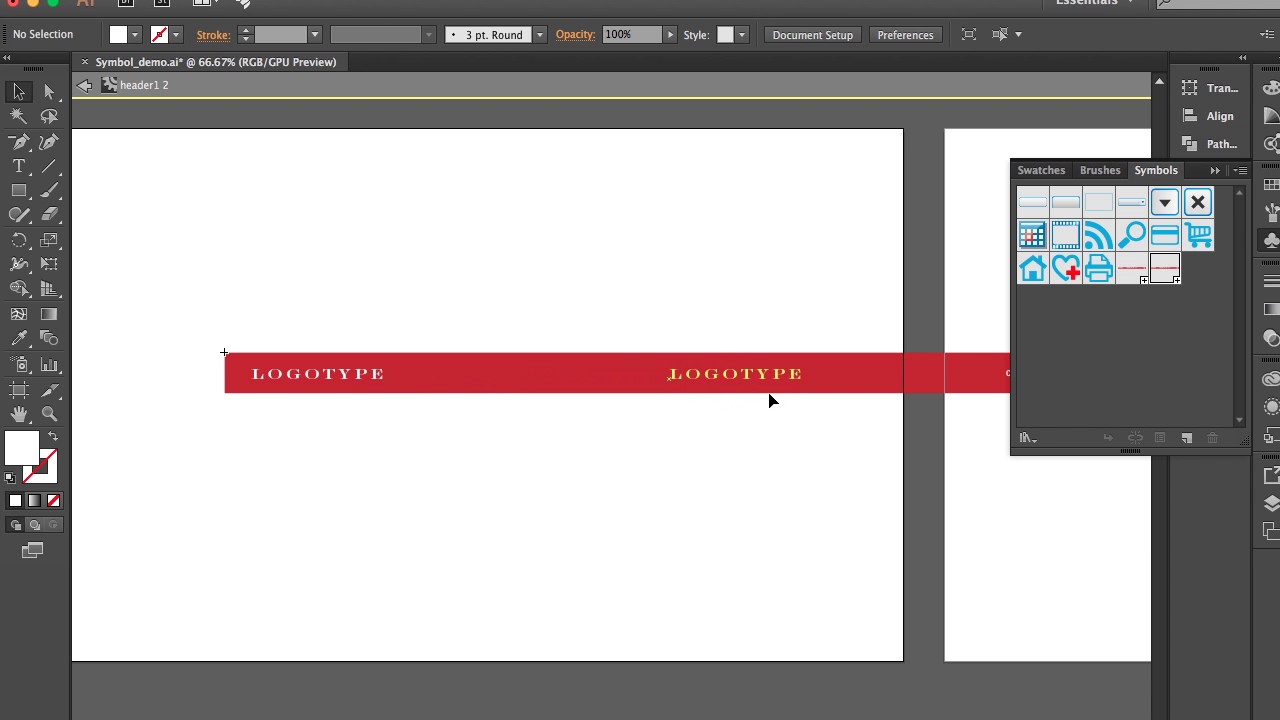 Adobe Illustrator - Creating & Editing Symbols - YouTube