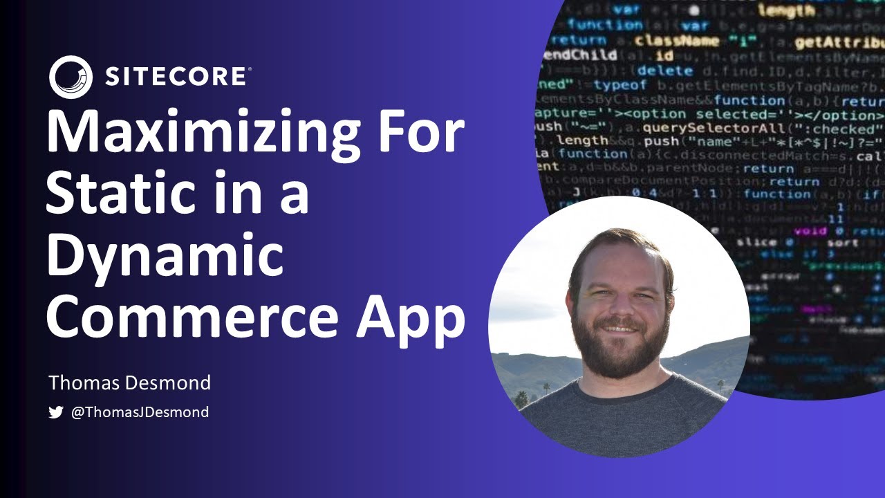 Using New Nextjs To Maximize Static Code In A Dynamic Composable Commerce App Youtube 1120