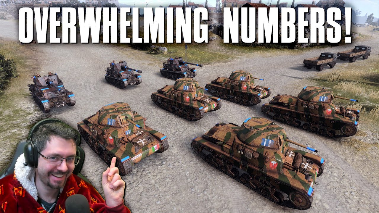 OVERWHELMING NUMBERS! 4v4 - Company of Heroes 3 - YouTube