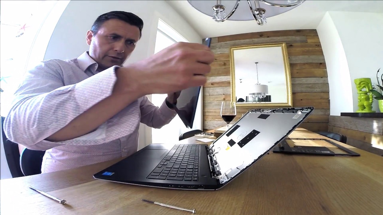 LAPTOP Screen Replacement / How to replace laptop screen DELL 15 5547 ...