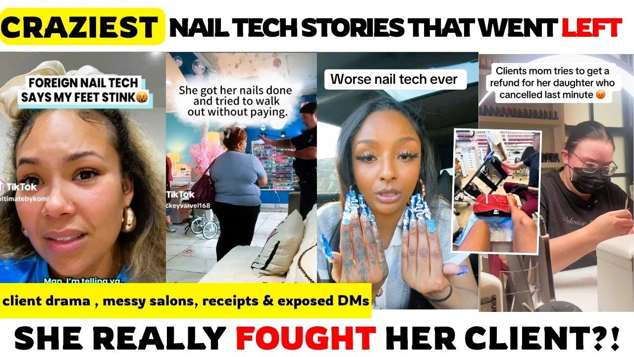 INSANE NAIL TECH HORROR STORIES | CLIENTS FROM HELL⁉️#storytime #tiktokcompilation #nailtech ...