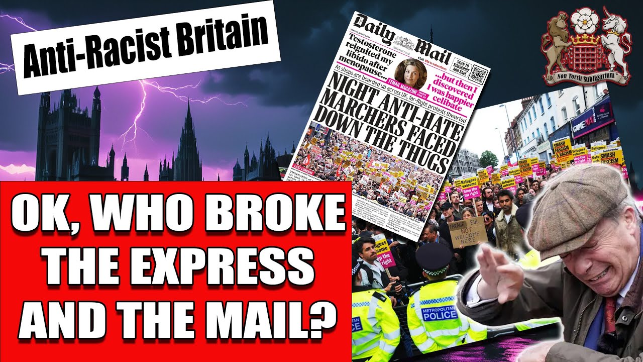 Huge Counter Protests Show the Real Britain - YouTube