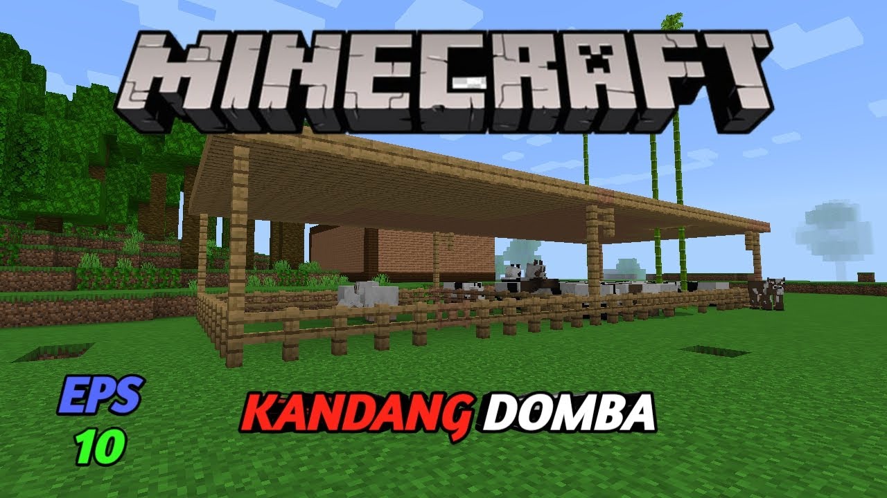 Membuat Kandang Domba DI Minecraft-Minecraft Survival Indonesia eps 10 ...