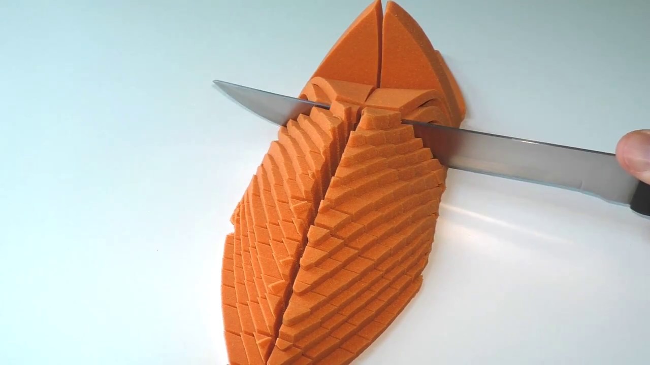 Satisfying Kinetic Sand Cutting Video REVERSE # 25 | Insta Kinetic Sand ...