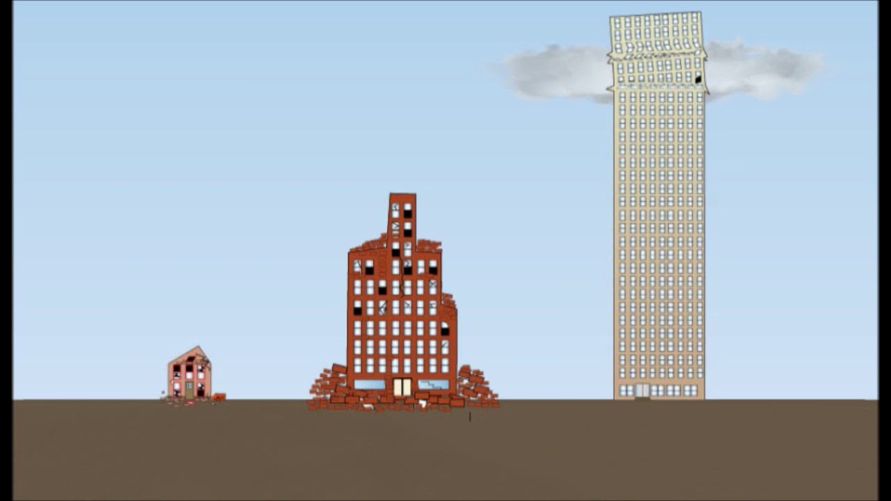 Affects of Resonance from Earthquakes on Buildings - YouTube
