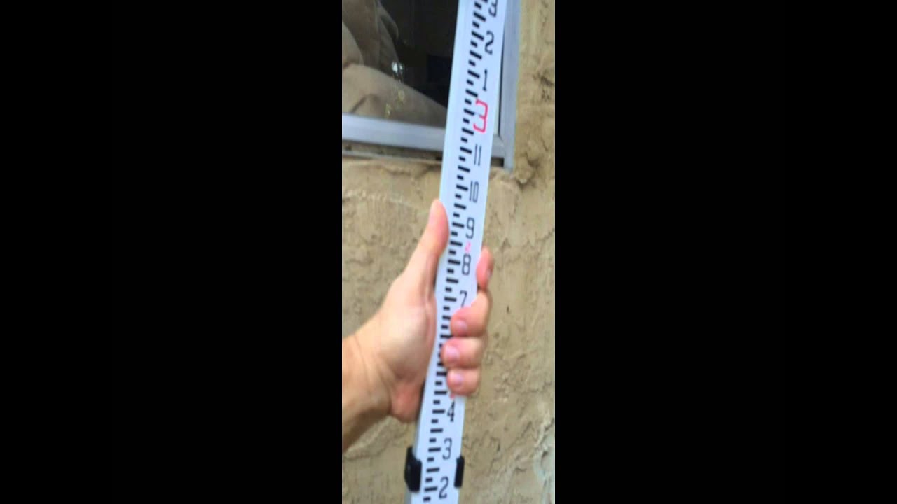 Setting A Grade With Laser Level - YouTube