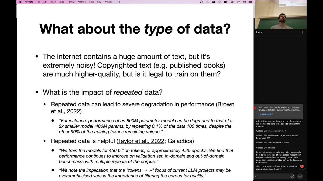 UMass CS685 S24 (Advanced NLP) #17: Scaling laws for large language models - YouTube