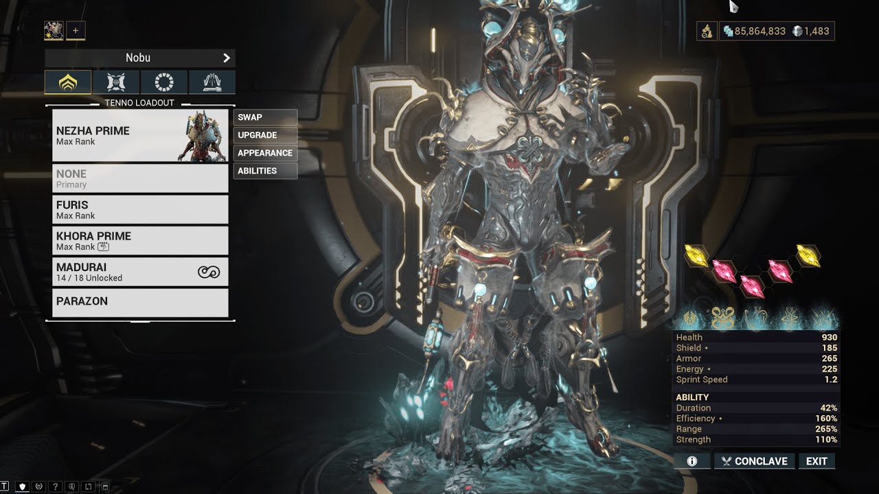 Warframe Maximum Investment - Nezha Prime (Divine Retribution Edition ...