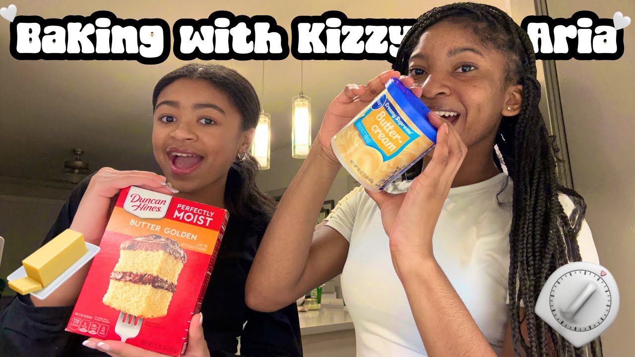 BAKING WITH KIZZY AND ARIA EP.1|baking a cake 🎂 - YouTube