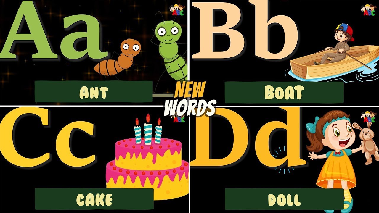 Alphabet Learning Video for Toddlers | ABCD alphabet for kids | A FOR ...