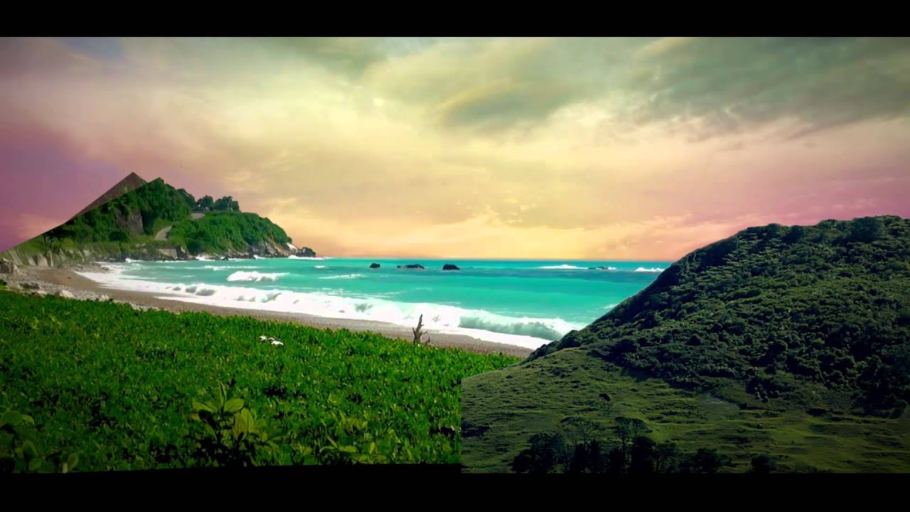 Beach Matte Painting - YouTube